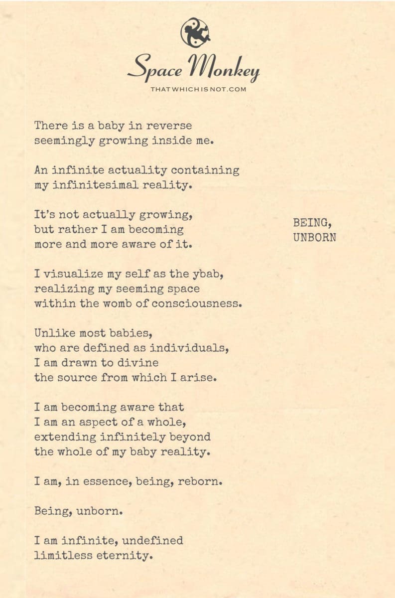 Being, Unborn: The Reverse Baby of Expanding Awareness - Cape Odd