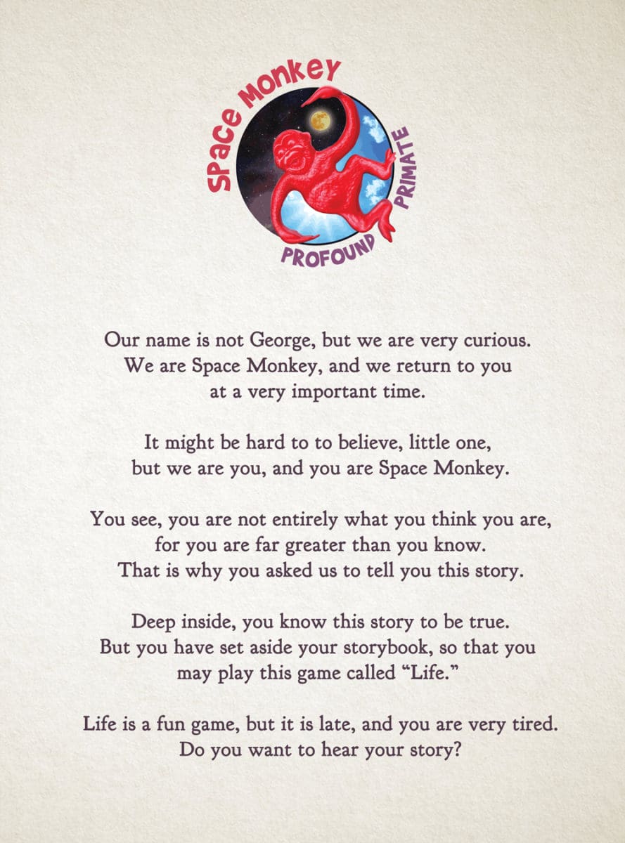 The Book of Space Monkey, Page One