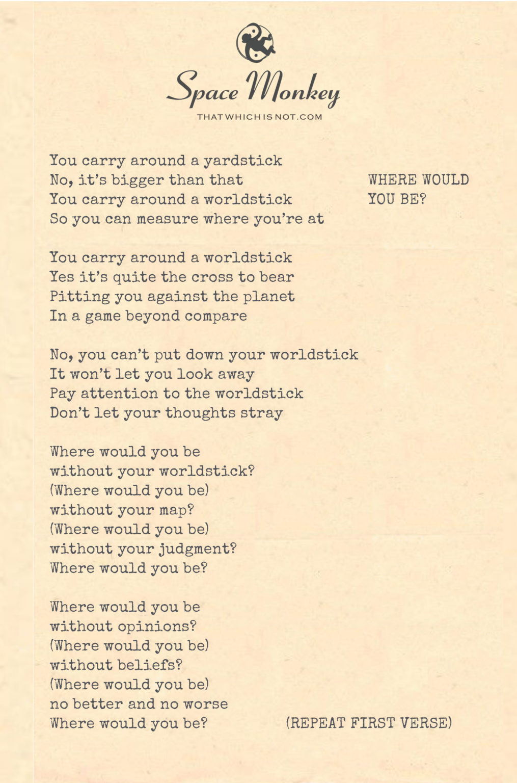Where Would You Be: The Measureless Moment - Cape Odd