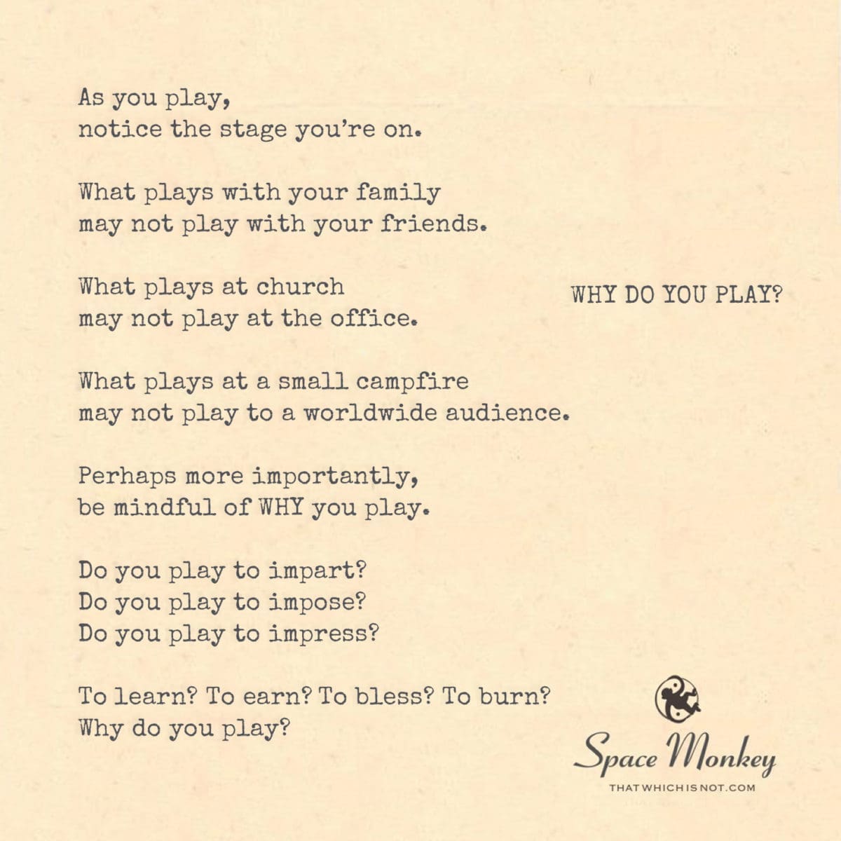 Why Do You Play: Creating Meaningful Experiences - Cape Odd